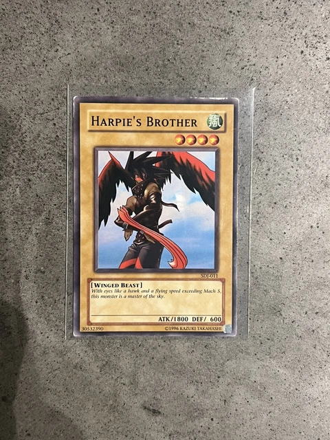 CARTE CARD YU-GI-OH Konami 1996 Edition Harpie’s Brother SDJ-011 Bon ...