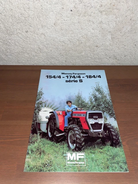 BROCHURE PROSPEKT PROSPECTUS TRACTEUR MASSEY FERGUSON VIGNE/VERGER tractor-ih EUR 20,50 ...