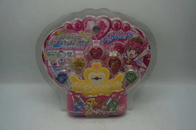 GLITTER FORCE SMILE Precure Girls Toy Set Pact Compact Charm Decor ...