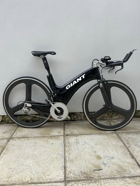 GIANT MCR Mike Burrows Lotus Carbon monocoque Time Trial bike Lopro ...