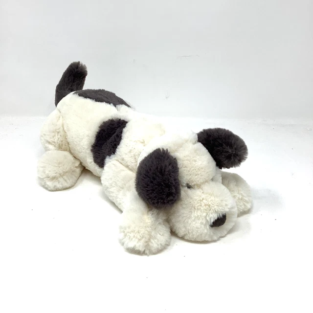 JELLYCAT I AM Dashing Dog White Rare & Retired Laying Small Size 12 ...
