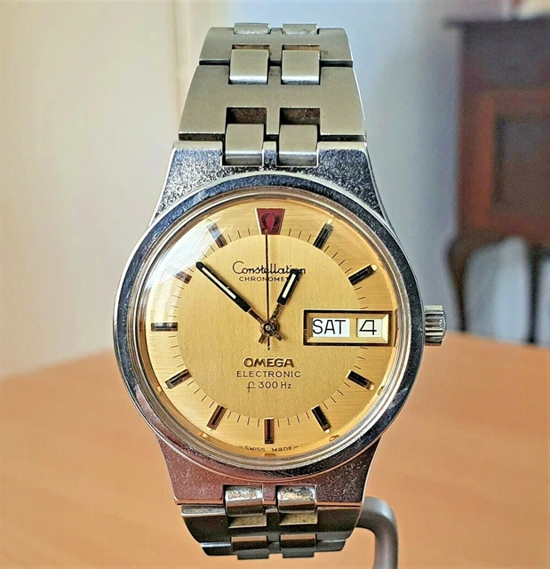 VINTAGE OMEGA CONSTELLATION Chronometer SS Tuning Fork watch cal 1260 ...