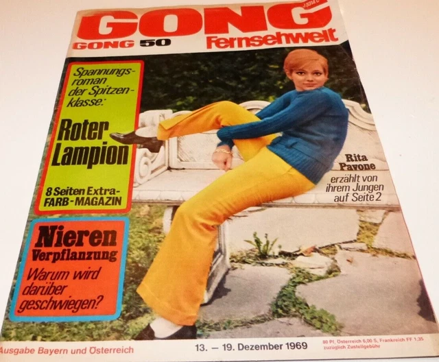 GONG 50/1969 Rita Pavone/ Alexandra/ Tom Sawyer EUR 79,99 - PicClick FR