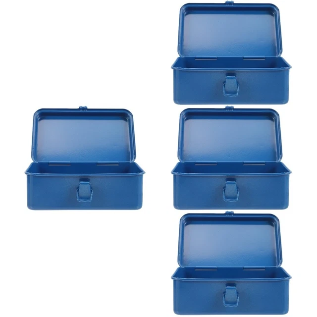 SET OF 4 Car Storage Case Tools Container Iron Sheet Box Household £68. ...