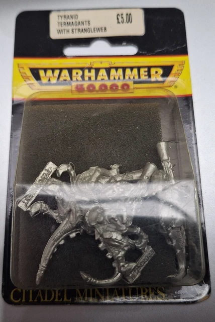 WARHAMMER 40K RARE Metal Tyranid Termagents with Strangleweb - OOP ...