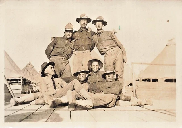 WACO TEXAS ~WW1 U S Soldats & Tentes ~1918 Militaire Photos EUR 6,70 ...