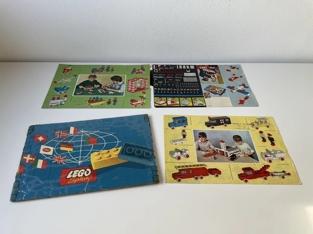 LIBRO DELLE IDEE LEGO System n. 1 vintage volantino anni 50 Mursten 1/ ...