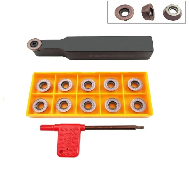 ENSEMBLE PORTE-OUTILS DE fraisage de tour avec 10 pièces inserts RPMT1204 MOE e EUR 32,95 ...