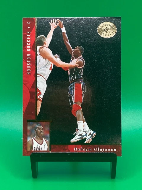 1995-96 SP CHAMPIONSHIP Houston Rockets Basketball Card #41 Hakeem ...