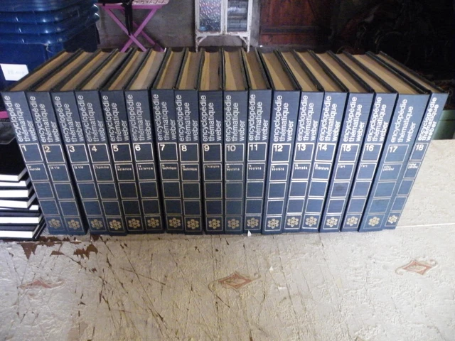 ENCYCLOPÉDIE THÉMATIQUE WEBER complète 18 volumes lot 40 kg livres en 2 colis EUR 29,00 ...