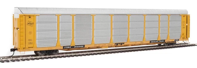 WALTHERS PROTO HO Scale 89' Bi-Level Auto Carrier Milwaukee Road/TTGX ...
