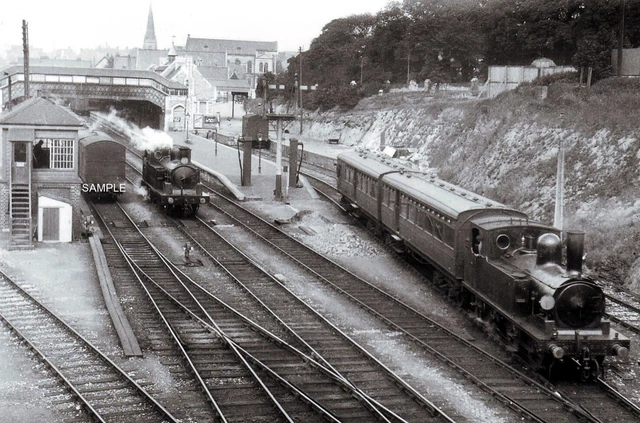 PLYMOUTH FRIARY RAILWAY STATION YARD, DEVON. 1926 Locos; E15+E233 PHOTO ...