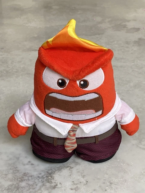 DISNEYS PIXAR TALKING Inside Out 10”/25cm Plush Soft Toy "Anger" Tomy ...