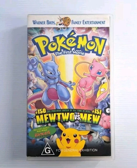 POKÉMON THE FIRST Movie VHS Warner Bros Family Entertainment Animation ...