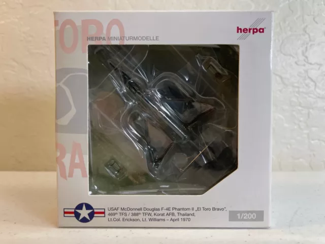 HERPA WINGS 1/200 Usaf F-4E Phantom Ii "El Toro Bravo" #552288 EUR 120 ...
