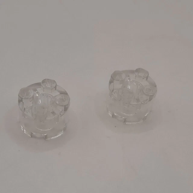 LEGO PARTS - Brick, Round 2x2 With Axle Hole (#3941) Clear x2 £1.60 ...