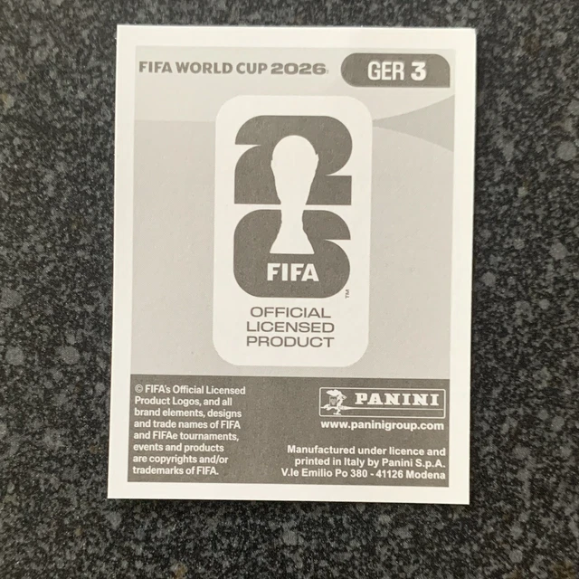 PANINI FIFA WORLD Cup 2026 Jonathan Tah Sticker Germany GER 3 £1.59 ...