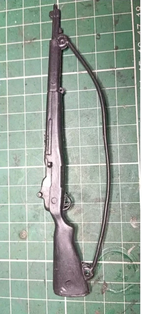 VINTAGE ACTION MAN Tommy GUNN BLACK PLASTIC RIFLE £9.84 - PicClick UK