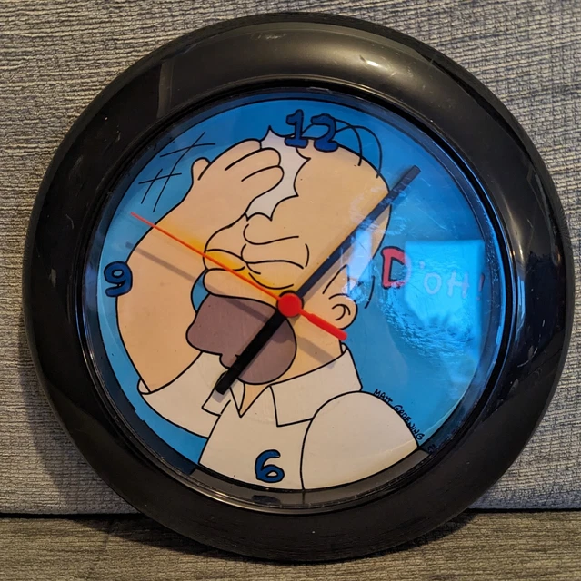 HOMER SIMPSON DOH! Clock The Simpsons *Tested* (1999) £9.99 - PicClick UK