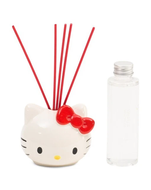 HELLO KITTY HEAD Diffuser Kawaii Cute Sanrio Ceramic Reed House Decor ...