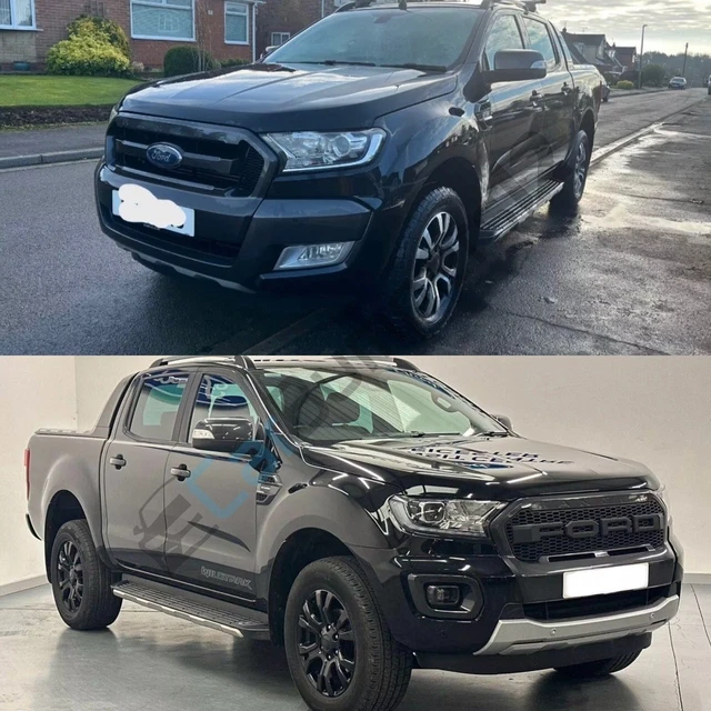 FORD RANGER WILDTRAK 2016-19>2022 Front Bumper Conversion Shadow Black ...