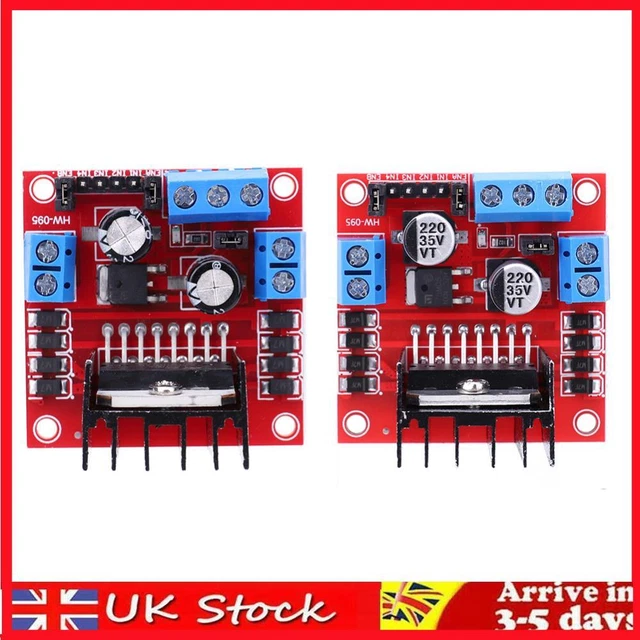 L298N DC STEPPER Motor Board High Power Dual H-Bridge 5V Electronic ...