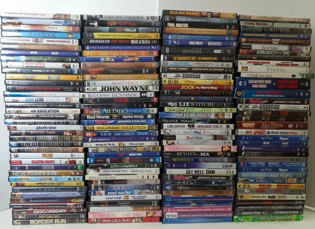 300+ ASSORTED MOVIES in Dvd Lot. Dvds Contains From 2 Movies To Multi ...