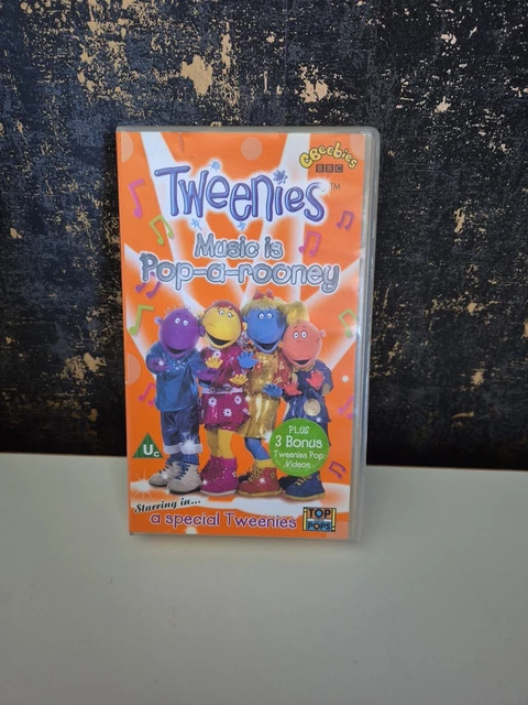 TWEENIES MUSIC IS Pop-a-Rooney (BBC PAL VHS Cassette Tape 2002) Yellow ...