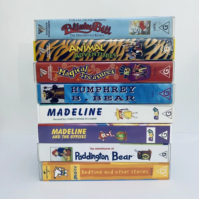 VHS LOT CHILDREN TV Shows Video Tape Bulk Bundle Cartoons ABC Kids ...