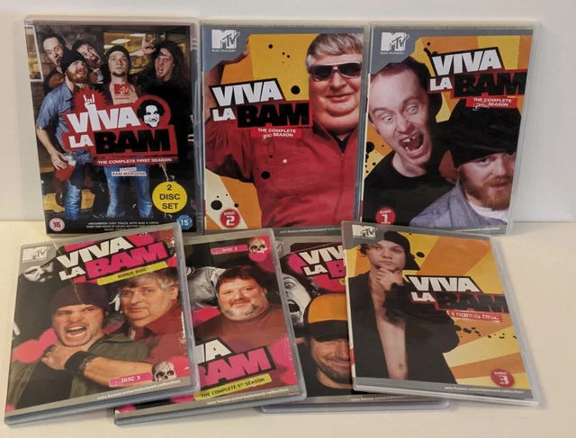 VIVA LA BAM Complete collection Seasons 1-5 DVD Box set Bam Margera MTV ...