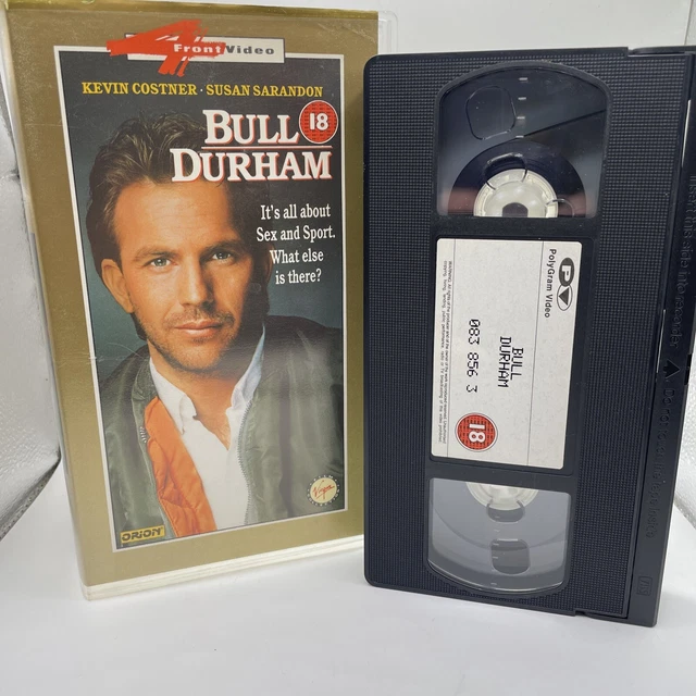 BULL DURHAM, VHS Video, Kevin Costner, Susan Sarandon, Cert 18 Movie ...
