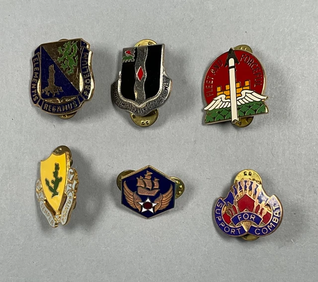 US ARMY DUI DI Unit Crest Lot of 6 Different # 3 $6.50 - PicClick