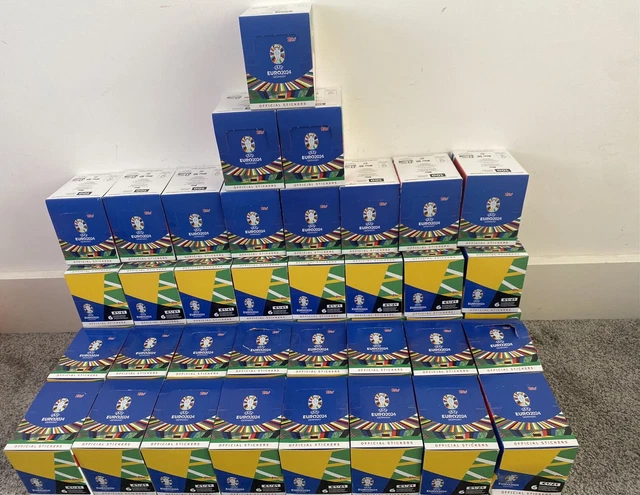 TOPPS UEFA EURO 2024 Official Stickers Collection Euro *SEALED BOX ...