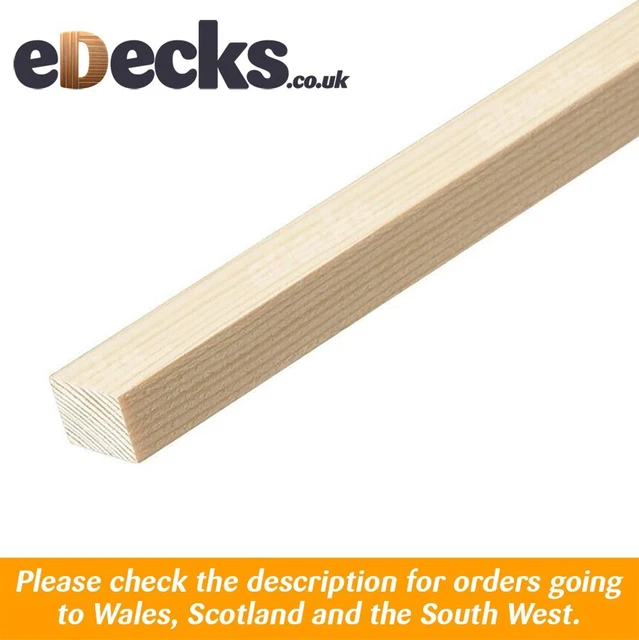 PACK OF 12 x Wickes Smooth Planed Pine Stripwood, 21mm x 10mm x 2.4m ...