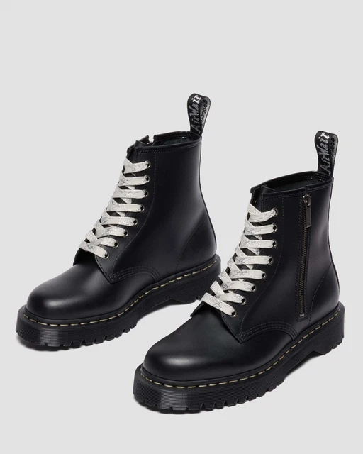 DR. MARTENS 1460 Zip Grey Stitch Bex 8 Hole Boots Black 42939001 Men Us9 £480.80 - PicClick UK