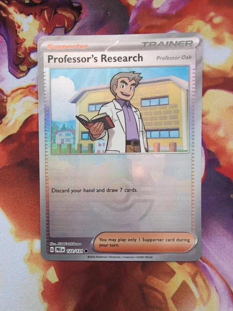 PROFESSOR'S RESEARCH 122/131 Pokemon Prismatic Evolutions Pokeball ...