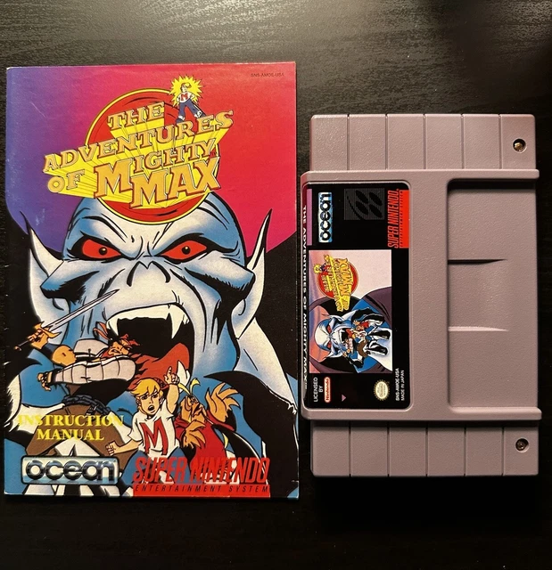 THE ADVENTURES OF Mighty Max Super Nintendo SNES GOOD CONDITION $59.00 ...