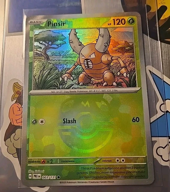 2025 POKÉMON | Prismatic Evolutions | Pinsir Master Ball (003/131) £6. ...