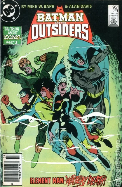 BATMAN AND THE Outsiders Canadian Price Variant #29 VF 8.0 1986 Stock ...