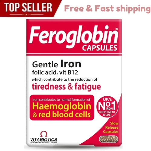 FEROGLOBIN IRON SUPPLEMENT Capsules Support Iron Defficiency Anemia ...