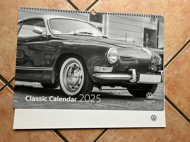 VW CLASSIC KALENDER / Calender 2025 / Spiralbindung 50 cm X 39 cm EUR 9 ...