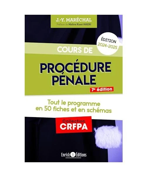 COURS DE PROCÉDURE pénale 2024-2025: Tout le programme en 50 fiches et en sch? EUR 17,02 ...