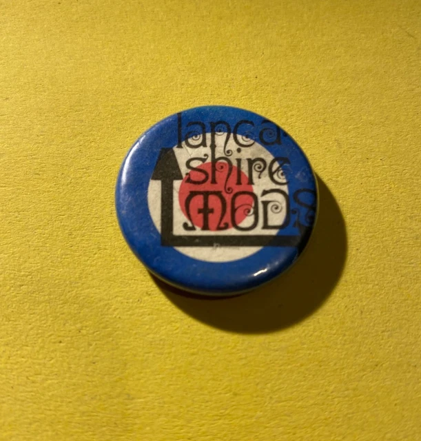 LANCASHIRE MODS - VINTAGE PIN BADGE 1970's 80's 25 mm 1 inch £8.66 ...