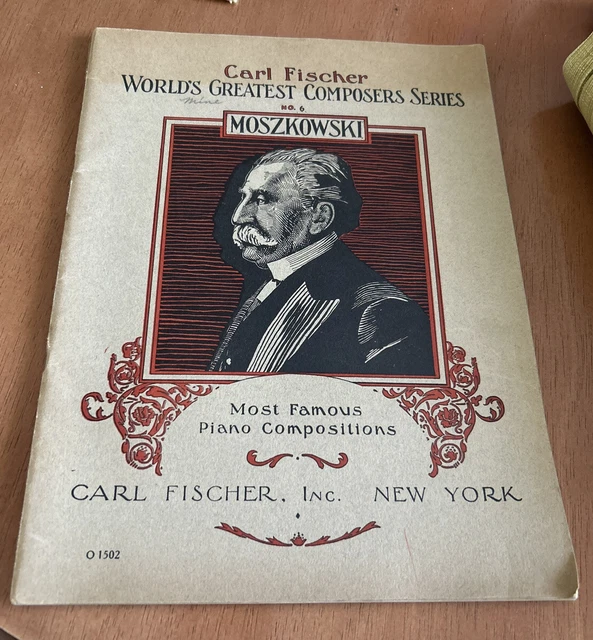 VINTAGE POLISH MOSZKOWSKI piano sheet music Carl Fischer #6 VG $9.00 ...