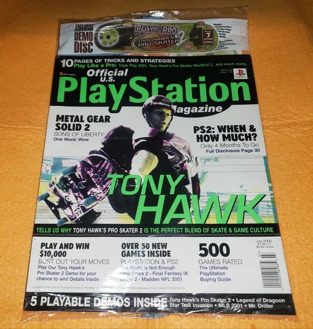 OFFICIAL U.S. PLAYSTATION MAGAZINE #10 July 2000 Video Game Demo Disc ...