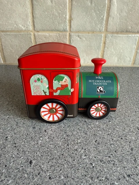 M&S HOT CHOCOLATE Train 2025 with Hot Chocolate Sachet Dated 24/02/2026 ...