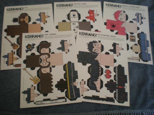 KERRANG MAGAZINE CUBECRAFT - Lemmy,Green Day,Slash,Slipknot,Gerard Way ...