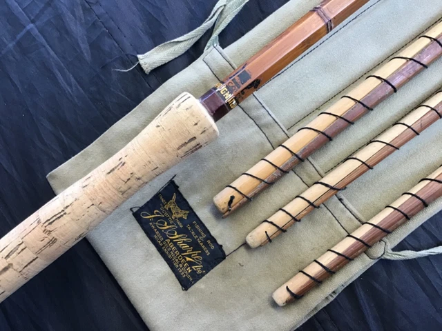 RARE VINTAGE JS Sharpe “The Aberdeen ” 13ft # 9 split cane fly fishing ...