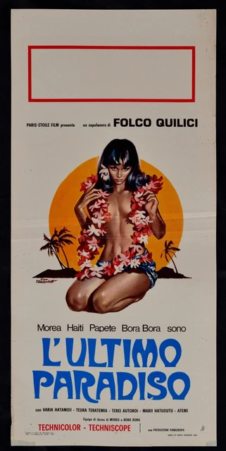 AFFICHE L'ULTIMO PARADISO Folco Quilici Bora Haiti Lo Requin Tigre B31 EUR 34,74 - PicClick FR