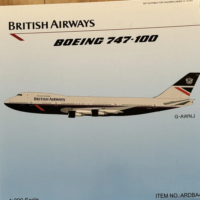 BRITISH AIRWAYS BOEING 747-100 Landor Livery *Rare* EUR 59,74 - PicClick IT